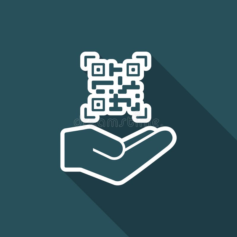 QR code icon stock vector. Illustration of qrcode, flat - 117823457