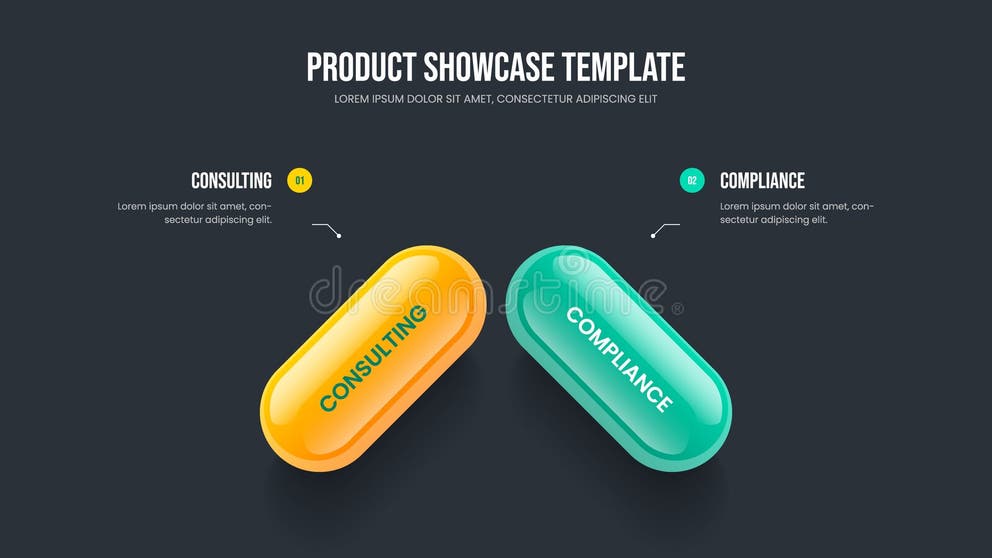 Service Overview 2 Element Infographic Presentation Design Stock Vector ...