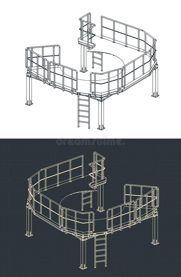 Service Platform Blueprints Stock Vector - Illustration of drawing ...
