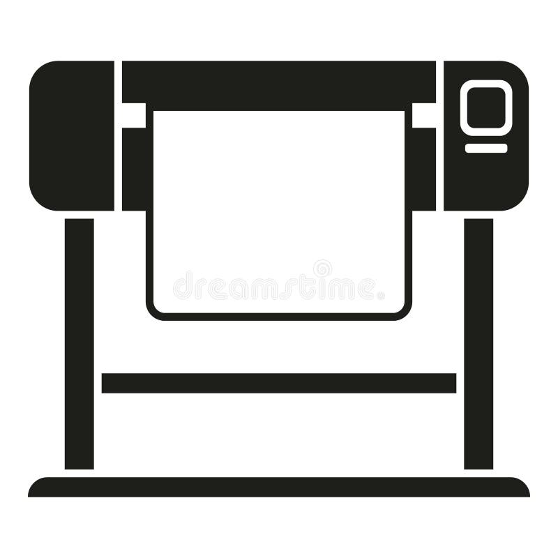 Service Plotter Icon Simple Vector. Digital Printer Stock Vector ...