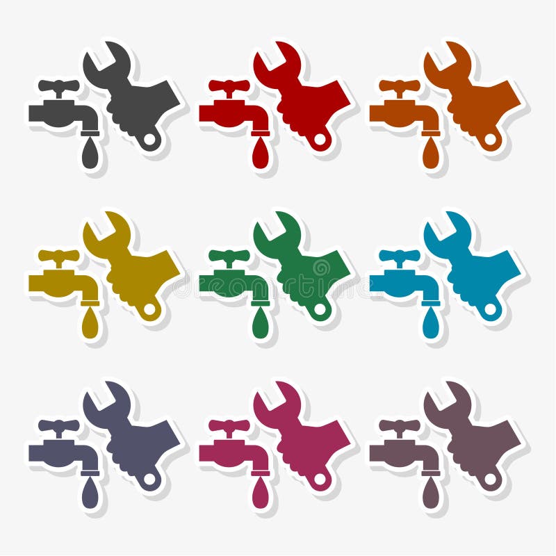 Sanitary Ware Logo Design of Icon Vector Illustrations Stock ...