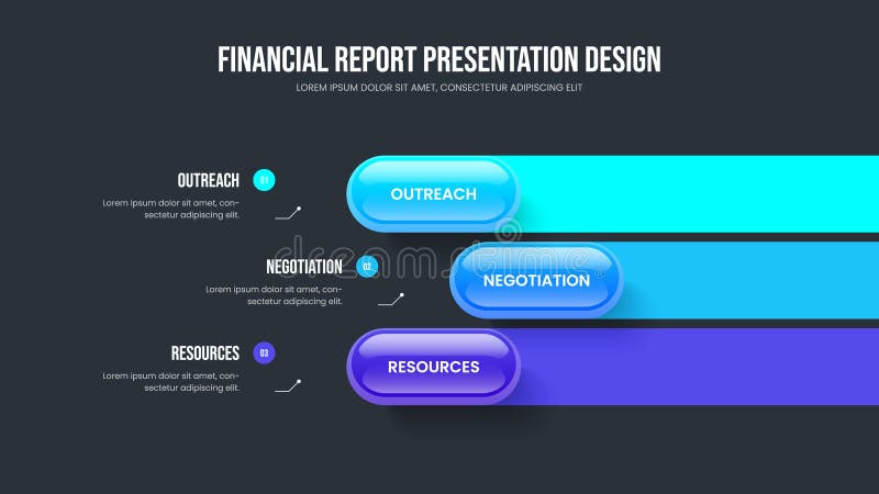 Service Proposal 3 Element Diagram Slideshow Template Stock Vector ...