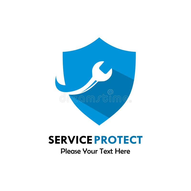Service protect logo stock vector. Illustration of advertising - 264176964