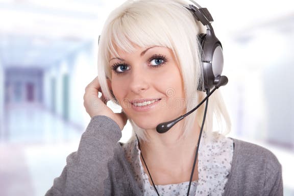 Service provider stock image. Image of smile, telephone - 18245321