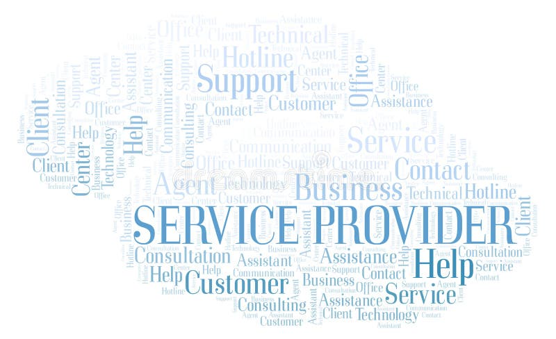 Service Provider Word Cloud. Stock Illustration - Illustration of ...