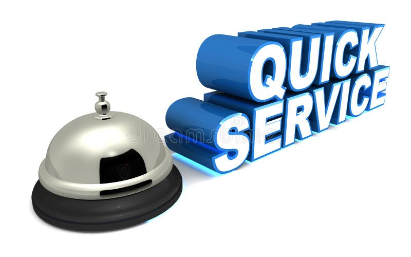 Service rapide illustration stock. Illustration du cloche - 30866692