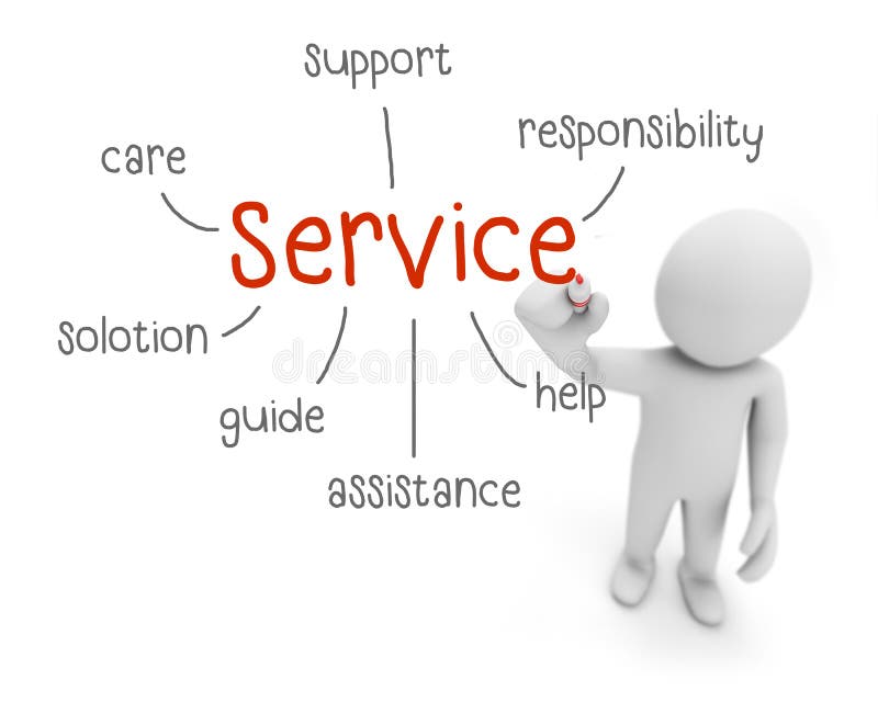 Service stock illustration. Illustration of businessman - 73006764