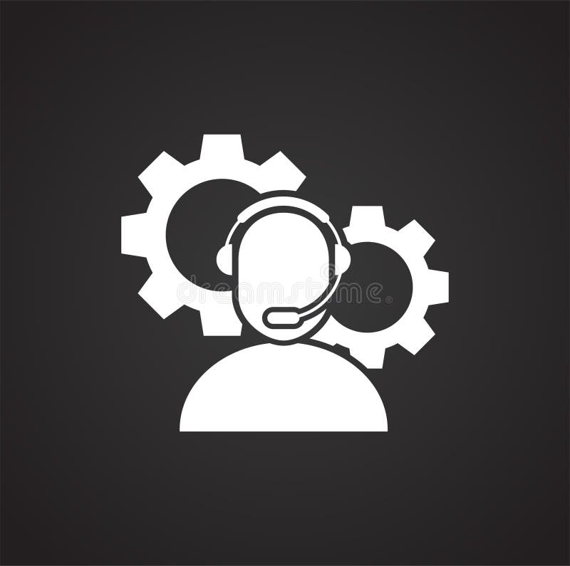 Service Related Icon on Background for Graphic and Web Design. Simple ...