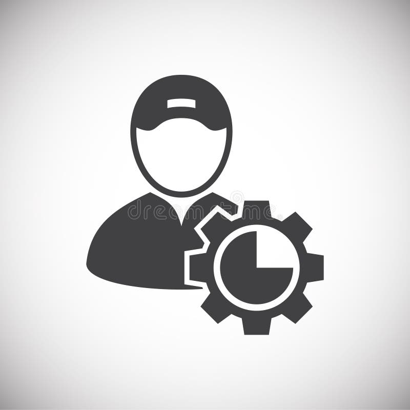 Service Related Icon on Background for Graphic and Web Design. Simple ...
