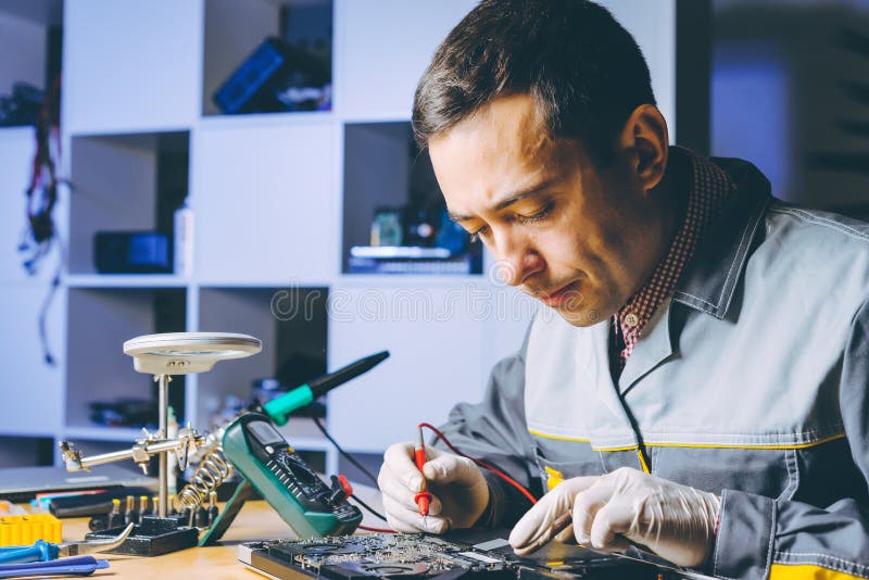 Service repair electronics stock photo. Image of technician - 131463792