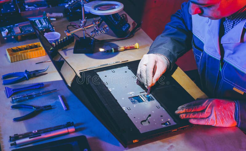 Service repair electronics stock image. Image of computer - 130926449