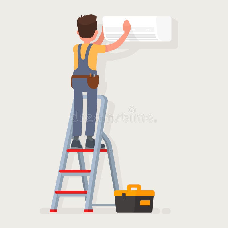 Air Conditioner Cartoon Stock Illustrations – 3,038 Air Conditioner ...