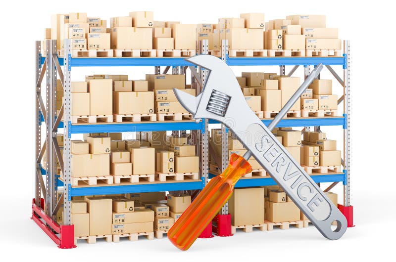 Warehouse Racks 3d Rendering Stock Illustrations – 202 Warehouse Racks ...