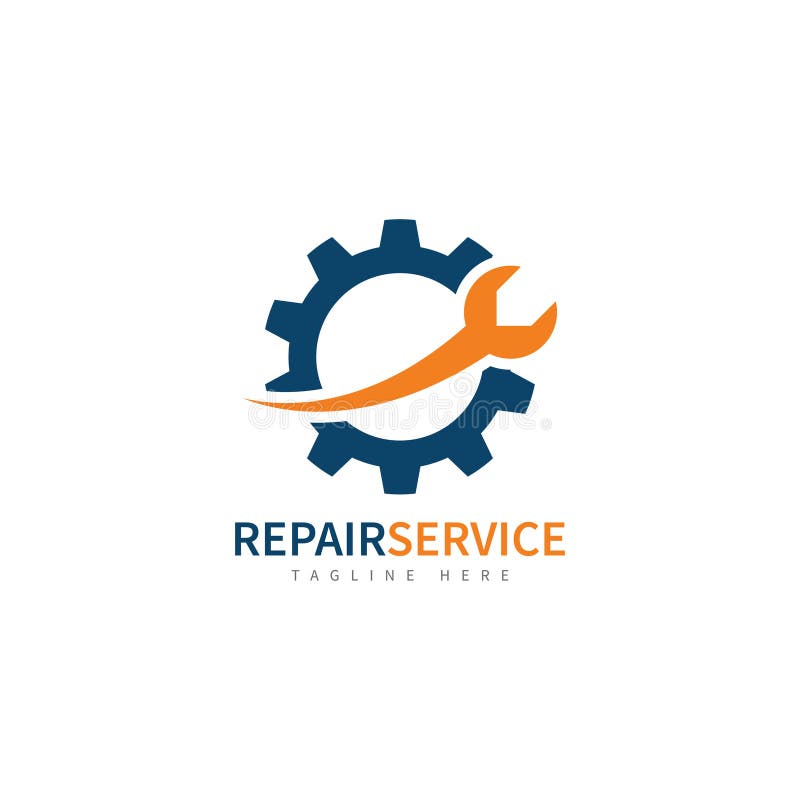 Service Repair Tools Logo Template Vector Stock Illustration ...