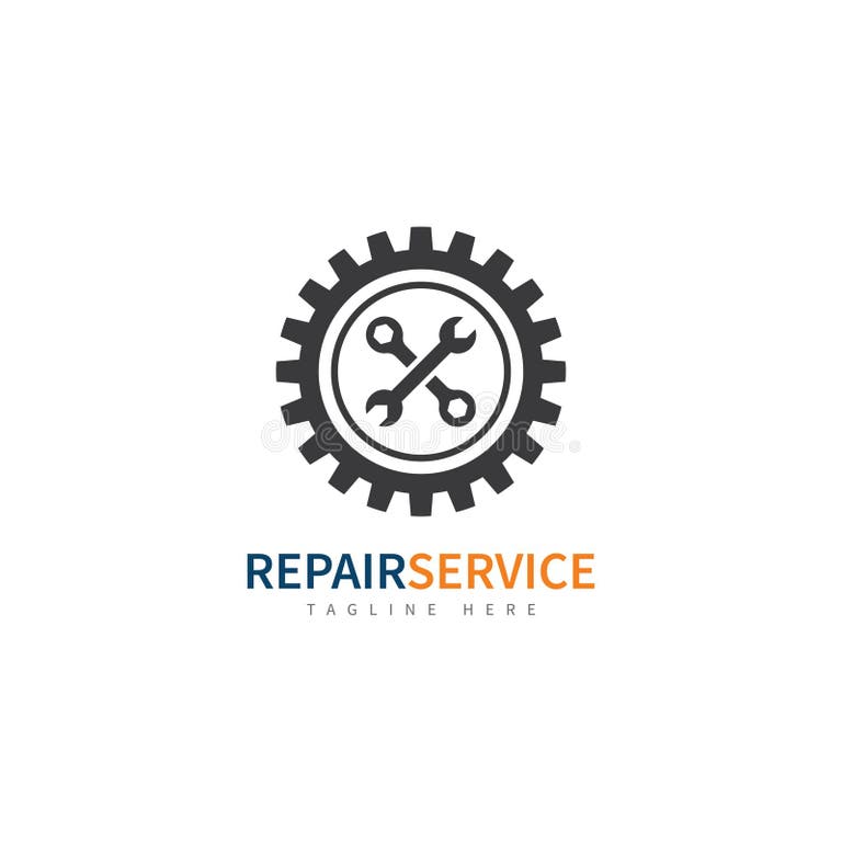 Service Repair Tools Logo Template Vector Stock Vector - Illustration ...