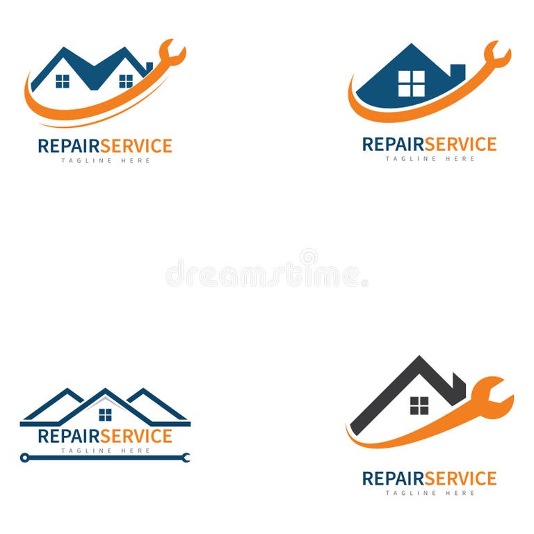 Service Repair Tools Logo Template Vector Stock Vector - Illustration ...