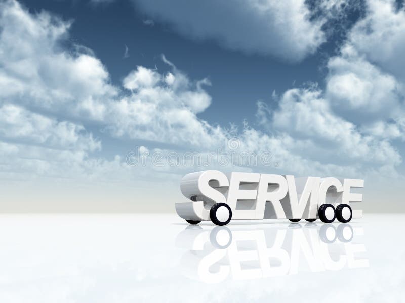 Service on the road stock illustration. Illustration of wheels - 19357231