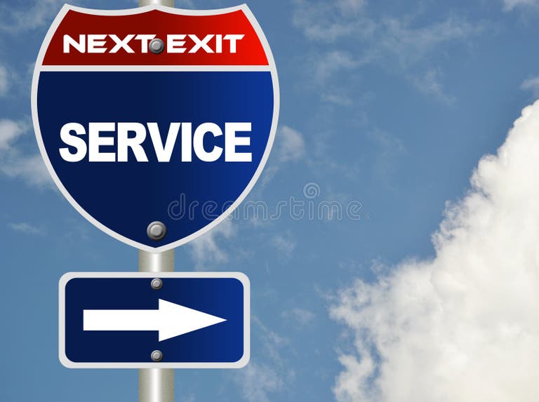 Service road sign stock illustration. Illustration of symbol - 14391764