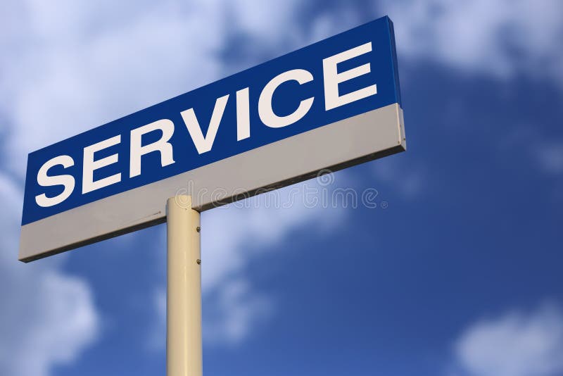 Service Road Sign stock image. Image of line, shop, icon - 61060443