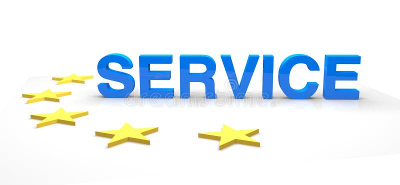 Quality, Service, Reliability in Silver Grey Gears Stock Illustration ...