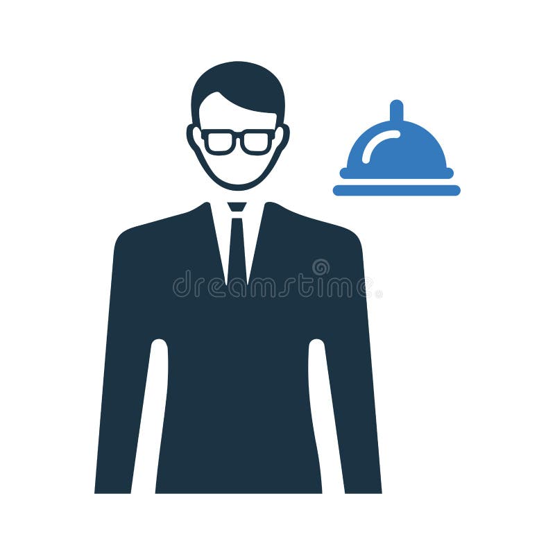 Servant Icon in Trendy Design Style. Servant Icon Isolated on White ...