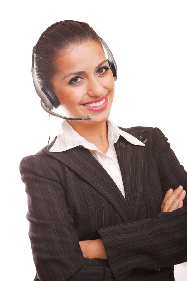 Confident Customer Service Representative Wearing Headset Stock Image ...