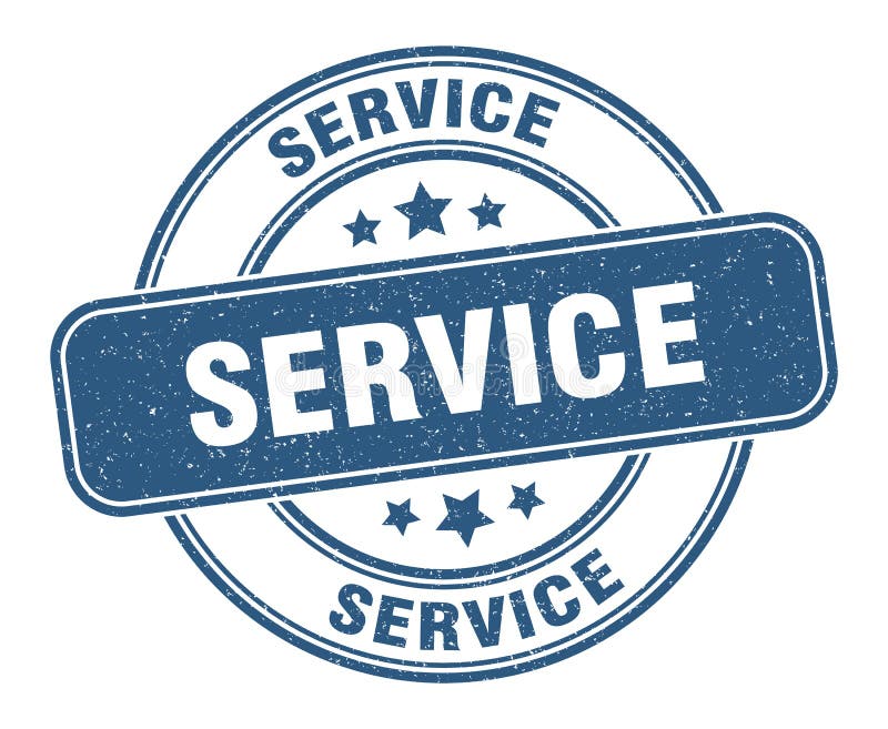Service Stamp. Service Round Grunge Sign Stock Vector - Illustration of ...