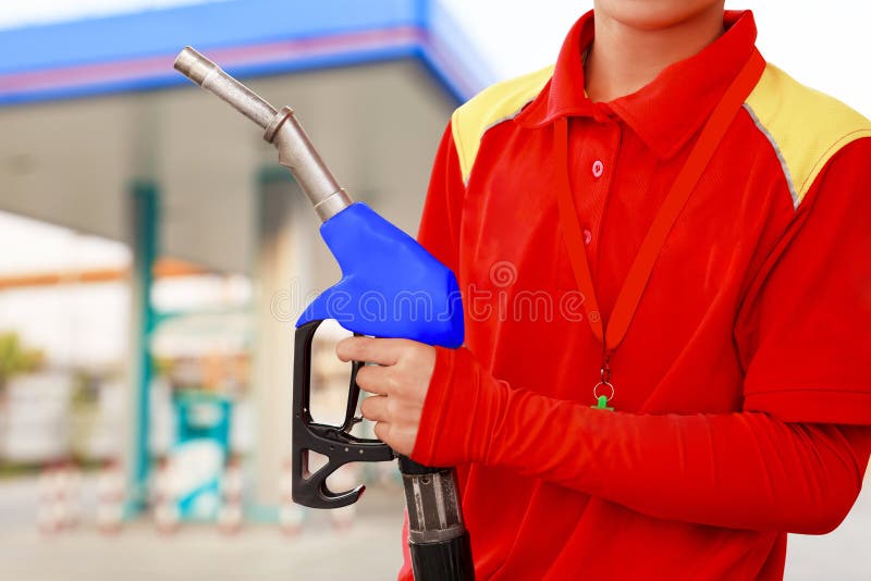 Gas Station Worker stock image. Image of octane, power - 28706437
