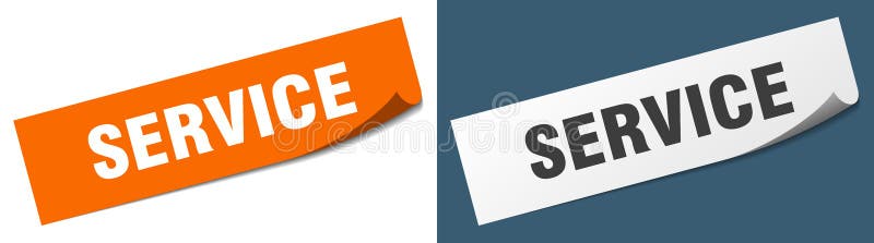 Service Sticker. Service Sign Set Stock Vector - Illustration of ...