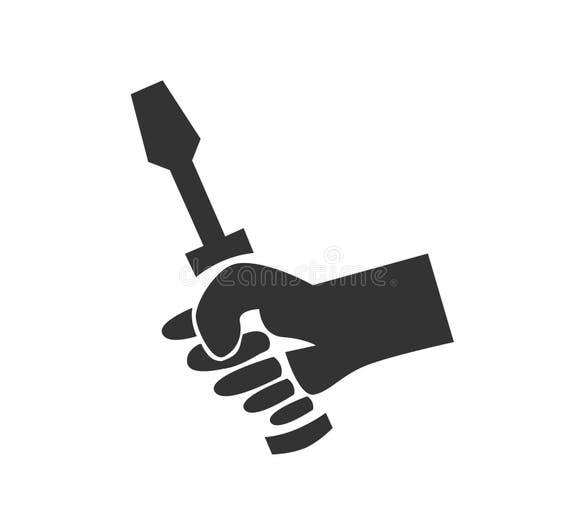 Service Symbol Screwdriver Sign Stock Vector - Illustration of worker ...