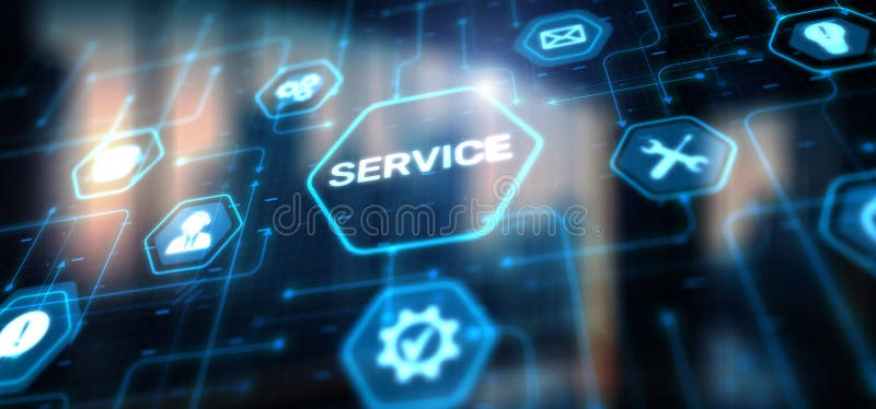 Service. Technical Support Customer Business Technology Concept Stock ...