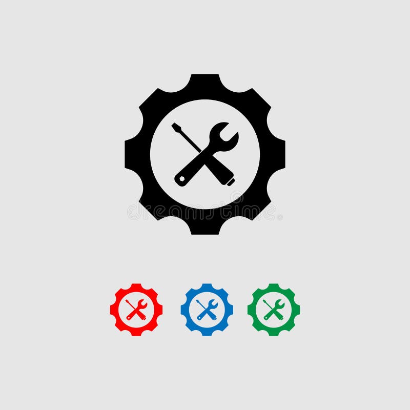 Vector Pictogram of a Service Tools Icon. Stock Vector - Illustration ...