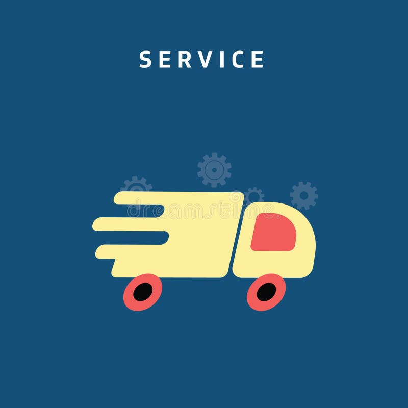 Service. Vector Illustration Decorative Design Stock Illustration ...