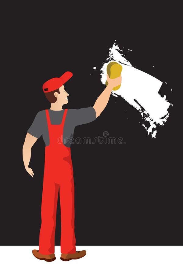Service Worker stock illustration. Illustration of cleaning - 11638104