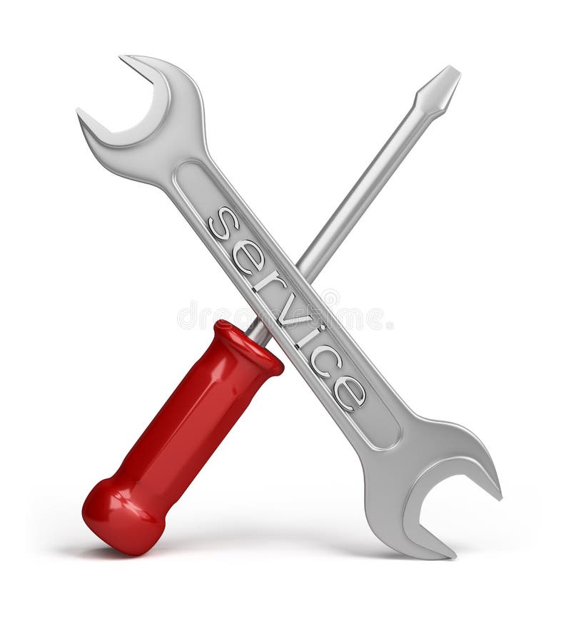 Service spanner stock illustration. Illustration of building - 14528182