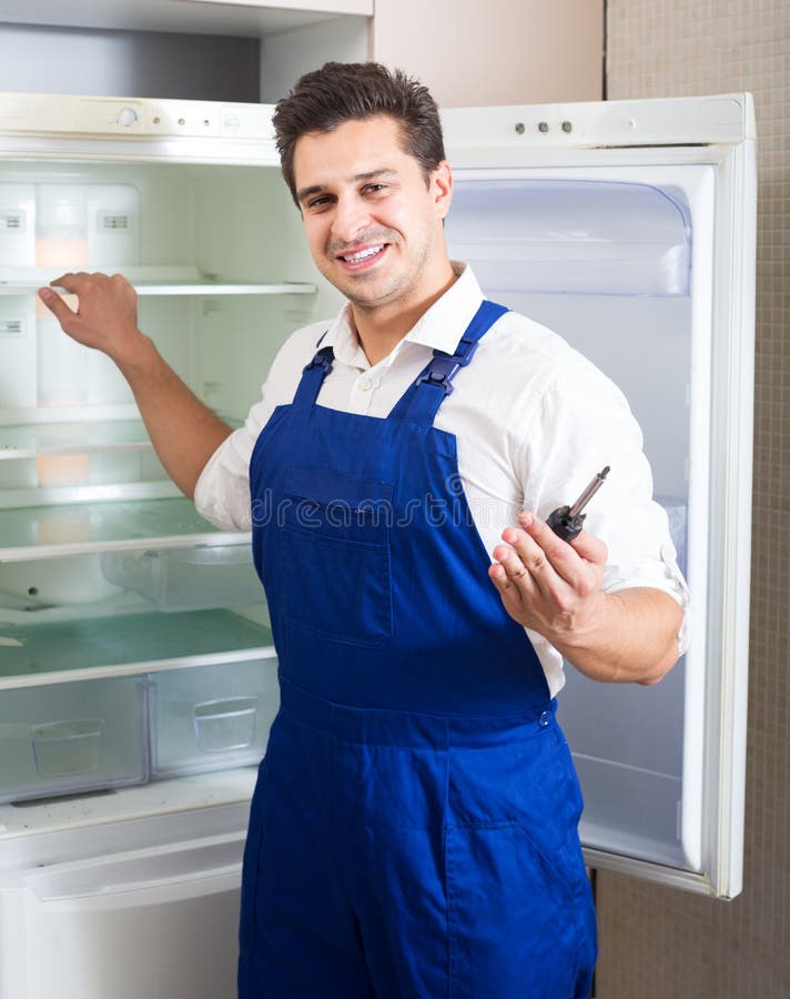 Man Fixing Technical Problem at Home Stock Photo - Image of people ...