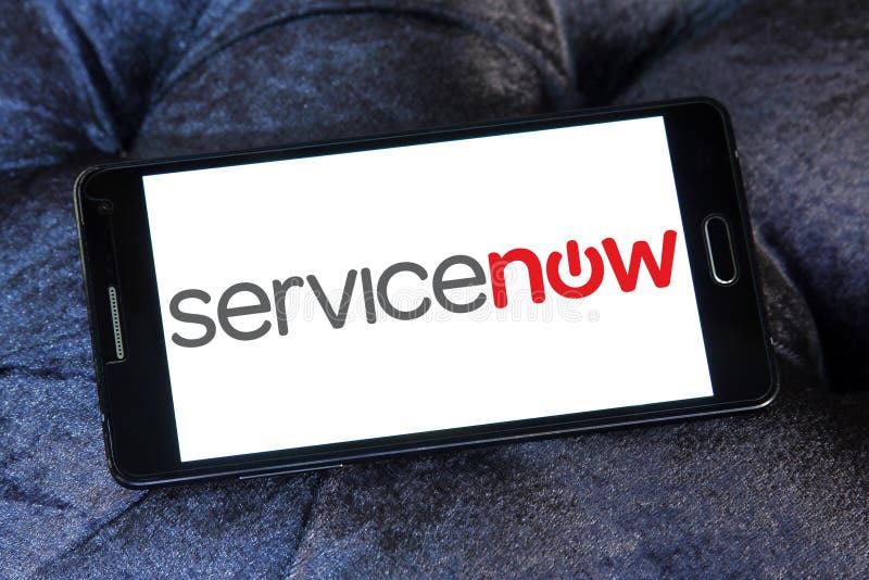 ServiceNow Cloud Computing Company Logo Editorial Photography - Image ...