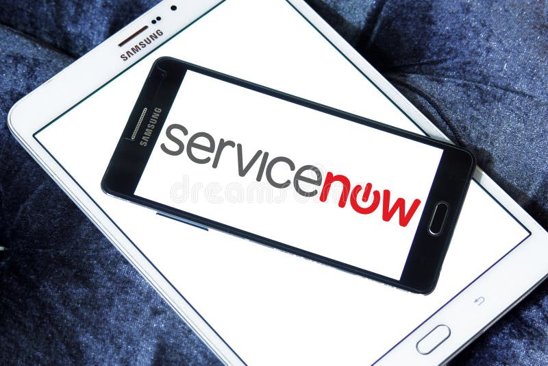 ServiceNow Cloud Computing Company Logo Editorial Photography - Image ...