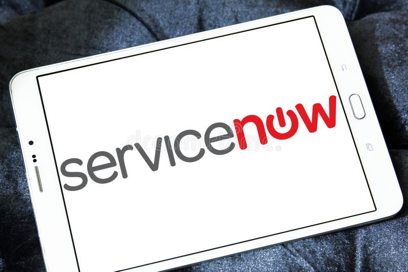 ServiceNow Cloud Computing Company Logo Editorial Photo - Image of ...