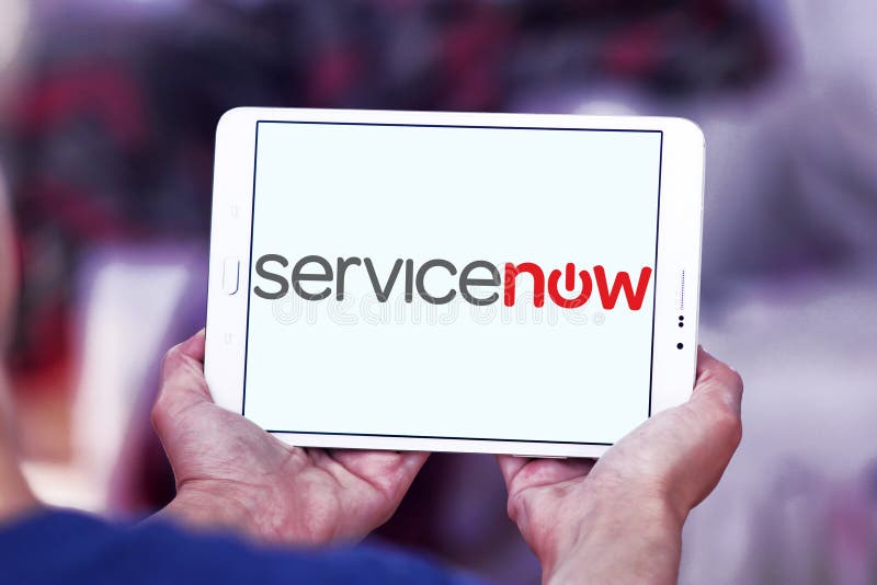 ServiceNow Cloud Computing Company Logo Editorial Stock Photo - Image ...