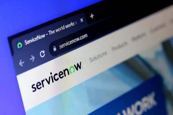 ServiceNow Software Company Editorial Photography - Image of digital ...