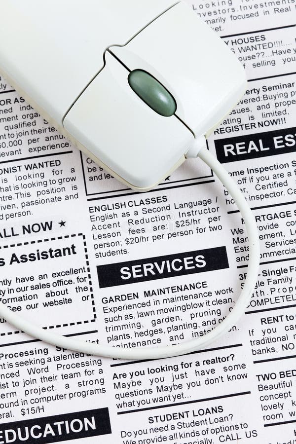 Services Ad stock image. Image of text, classifieds, advertisement ...