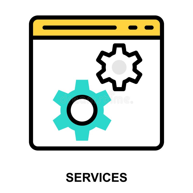 Services stock illustration. Illustration of mobile, color - 91233600