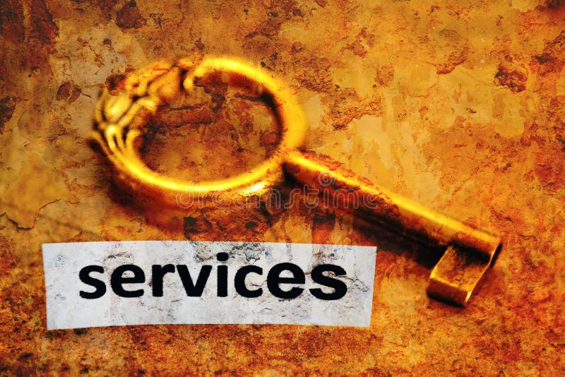 Services and key concept stock photo. Image of close - 173276846