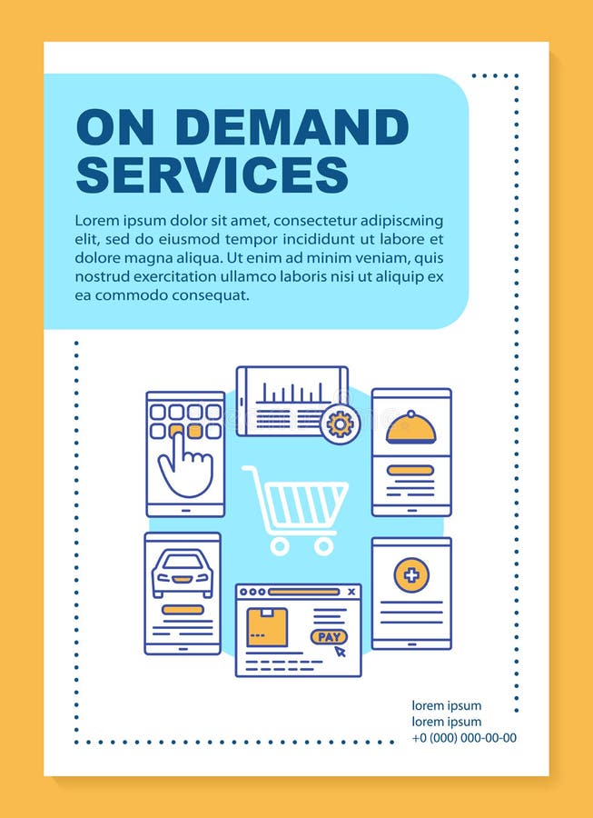 Services Ordering Brochure Template Layout. on Demand Economy Flyer ...