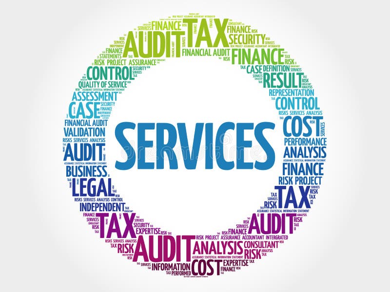 SERVICES Word Cloud Collage Stock Illustration - Illustration of design ...