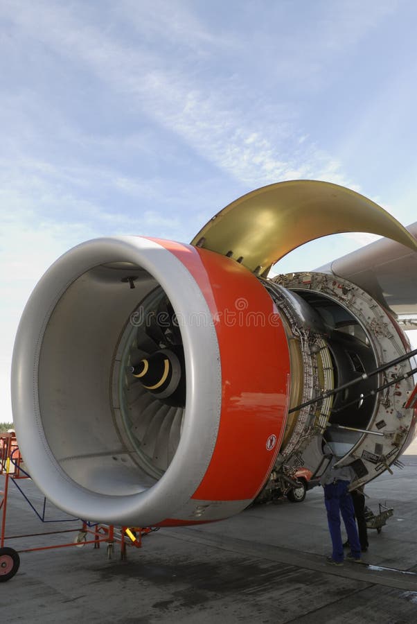 Jet on wing stock image. Image of maintenance, aircraft - 1237057