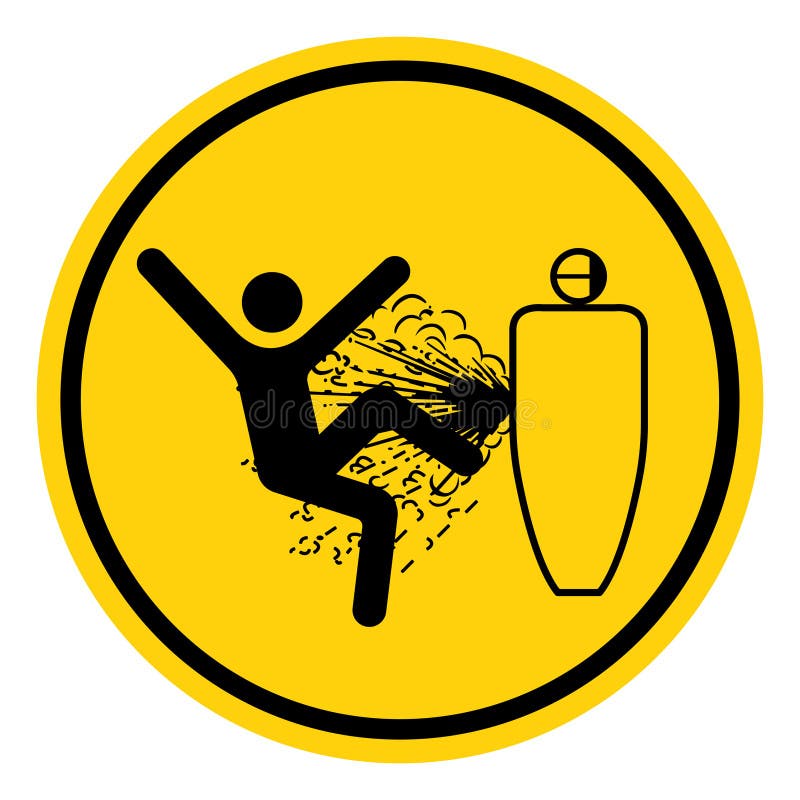 Servicing while Pressurized Can Severe Injury Symbol Sign, Vector ...