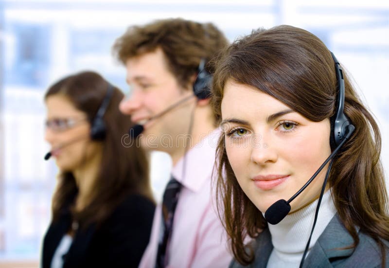 Servicio De Atención Al Cliente Imagen de archivo - Imagen de operador ...