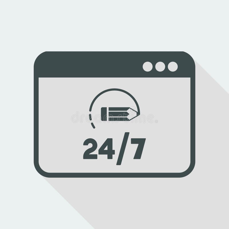 Servicio Digital Personalizado 24/7 - Icono Plano De Vectores ...